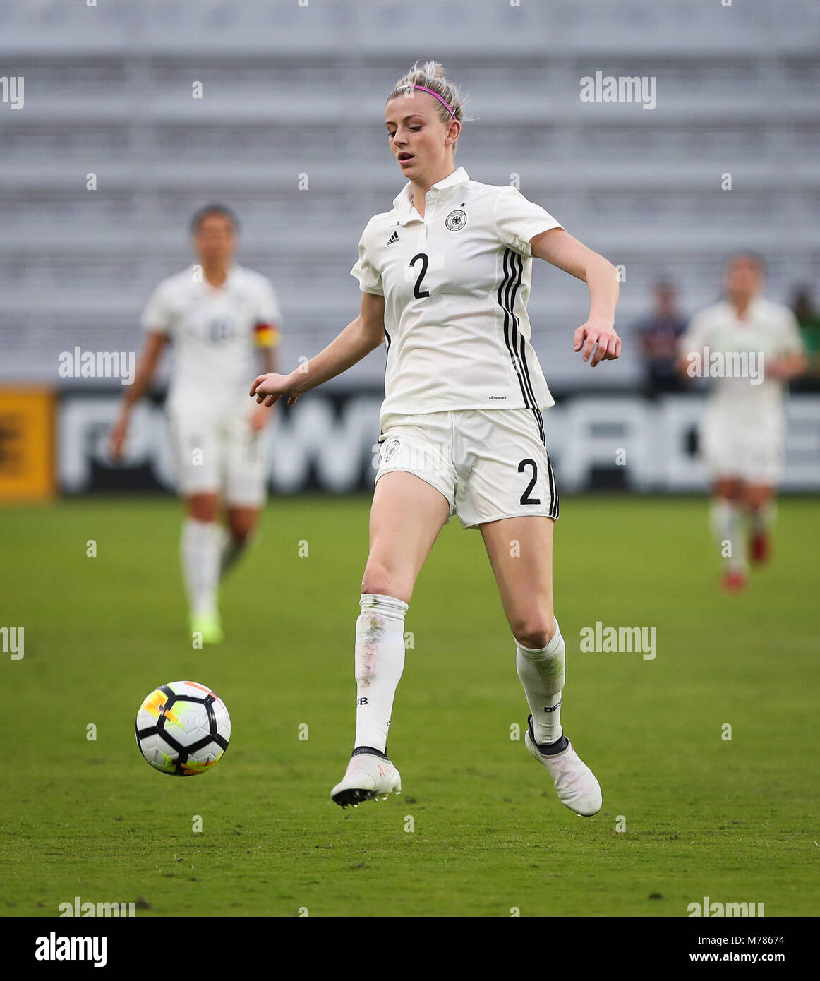 Orlando, Florida, USA. 7th Mar, 2018. Germany defender Johanna Elsig (2 ...