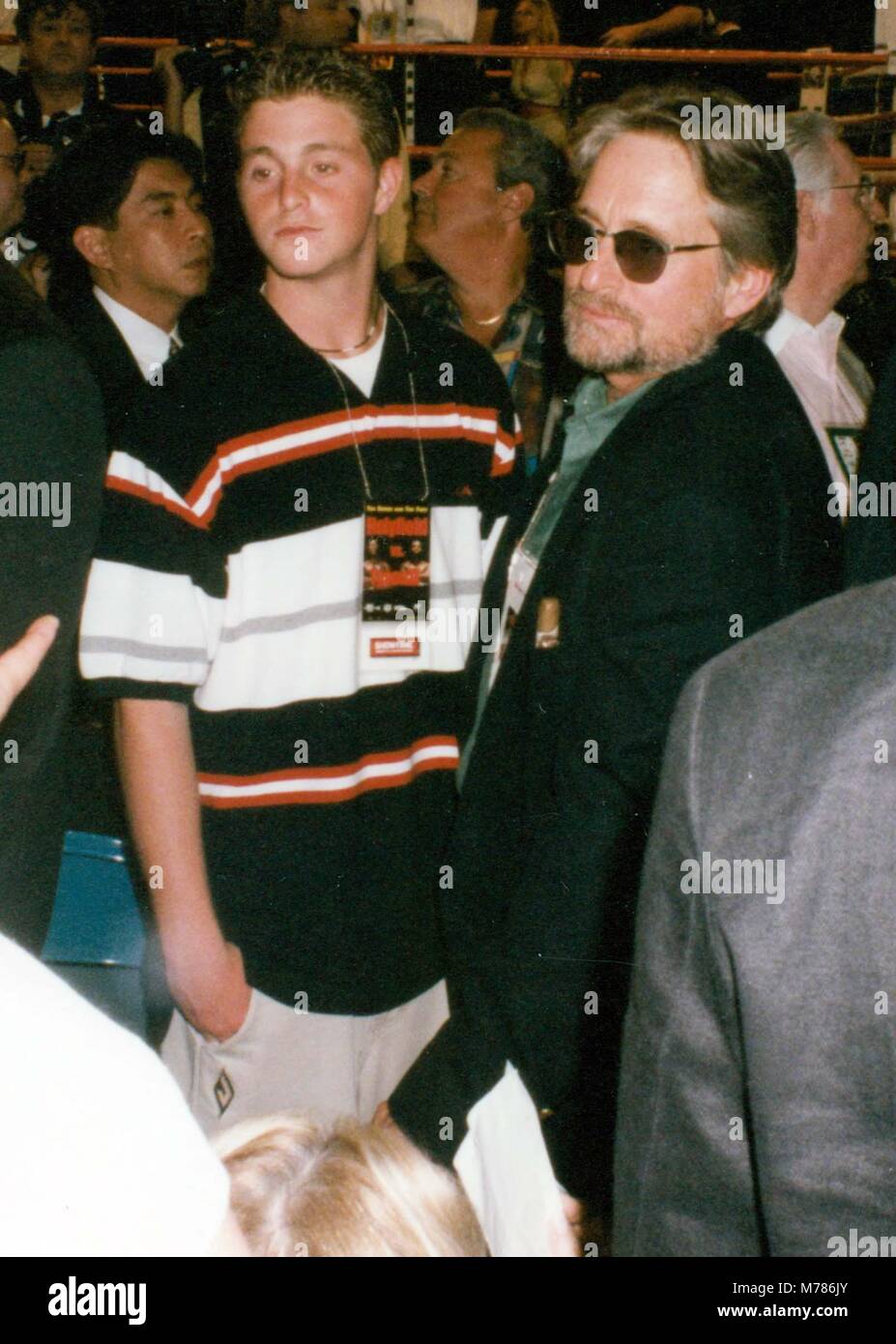 Michael Douglas & Cameron (son) 1997 Photo By John Barrett-PHOTOlink ...