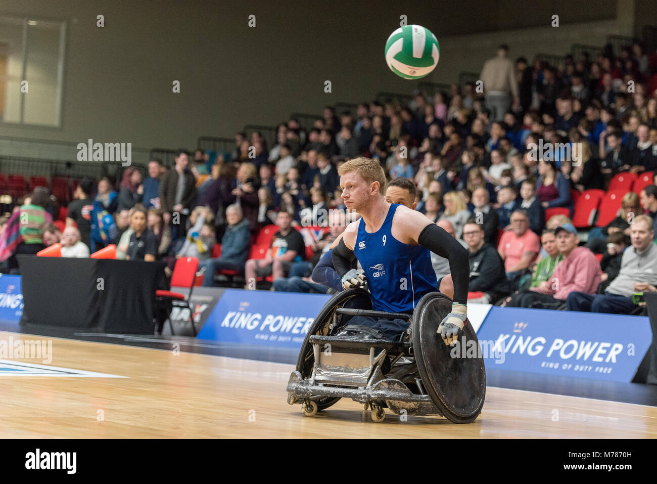 London, UK, 9th Mar, 2018. Wheelchair Rugby: Quad Nations GBR vs USA at ...