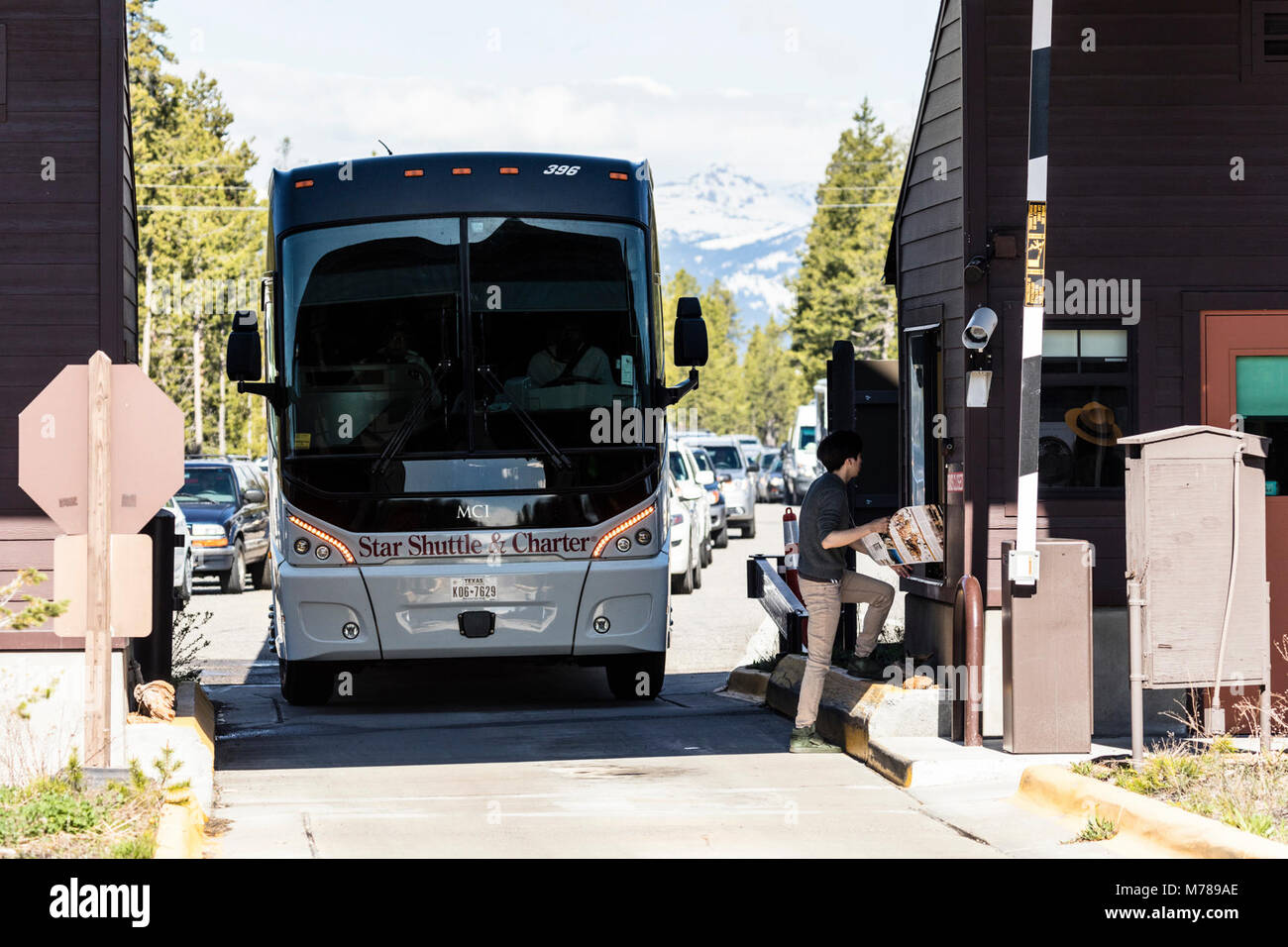 Yellowstone tour bus hi-res stock photography and images - Alamy