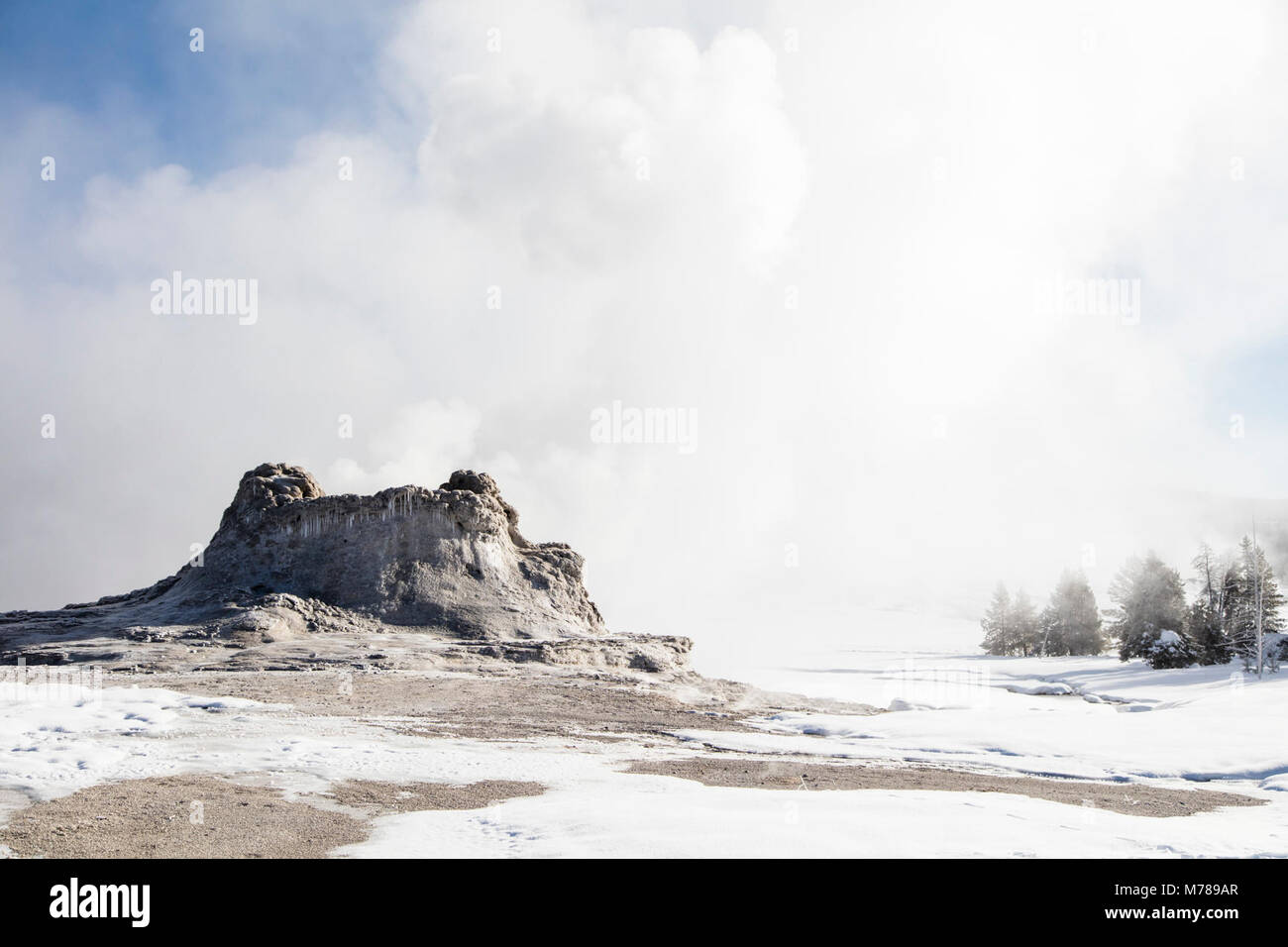 Cone of Castle Geyser Stock Photo - Alamy