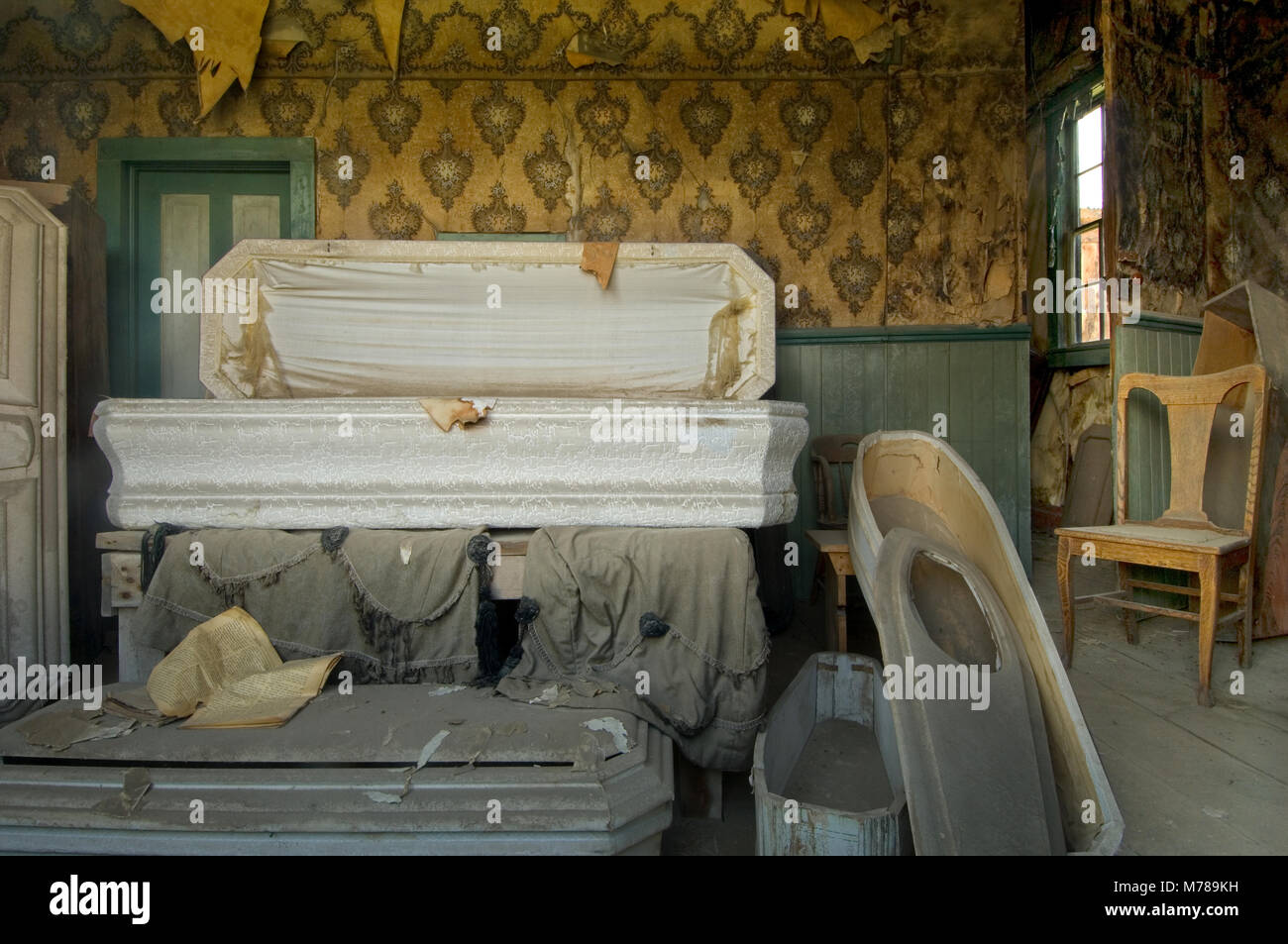 Inside the undertaker business in ghost town Bodie, in Bodie State ...