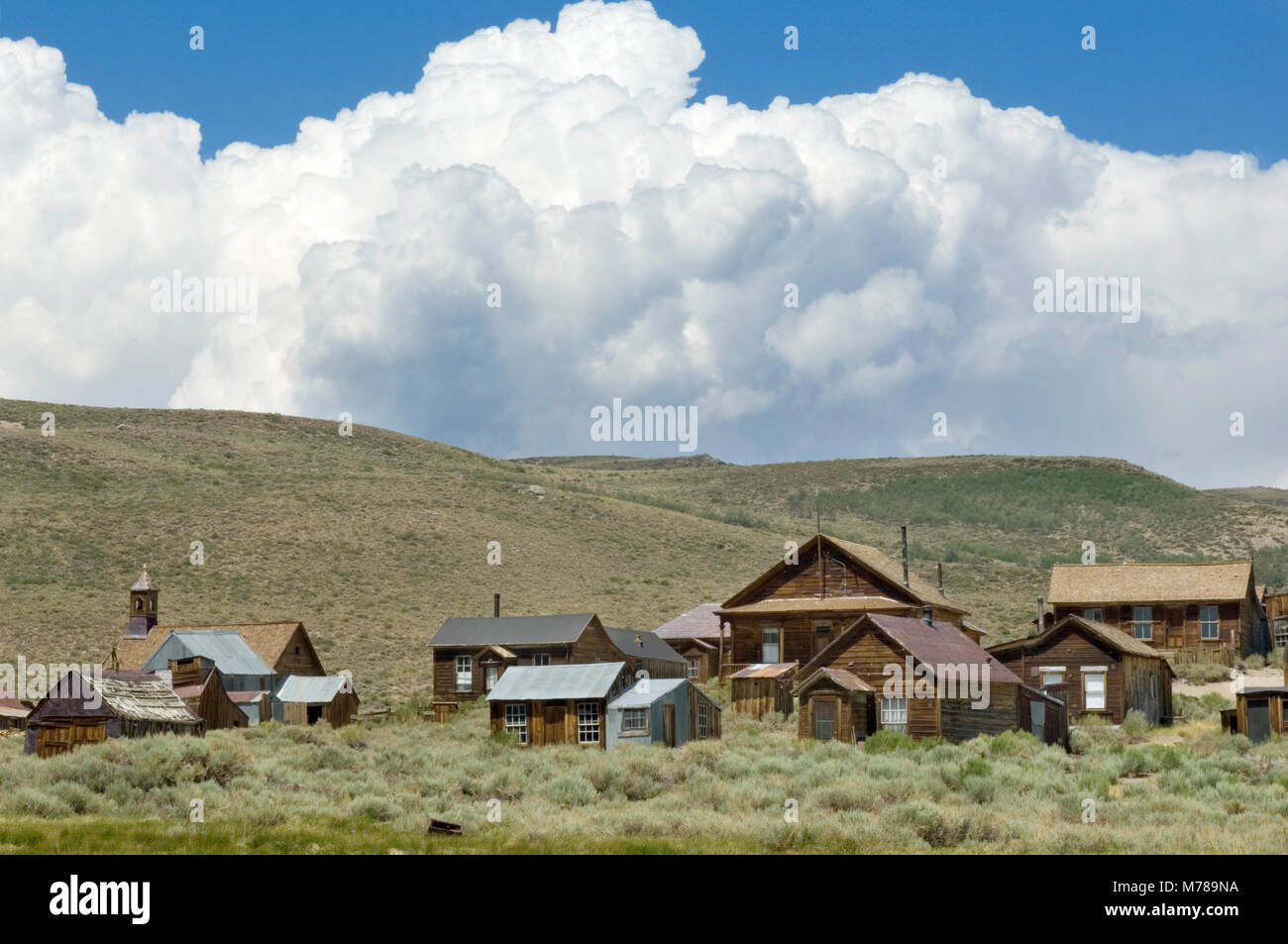 An exterior view of a section of ghost town Bodie, in Bodie State ...