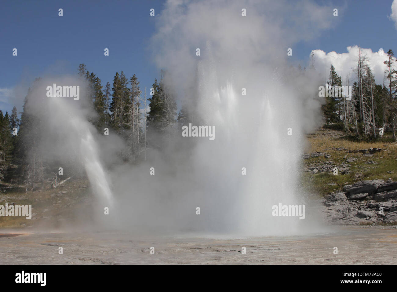 Grand and Vent Geysers Stock Photo - Alamy