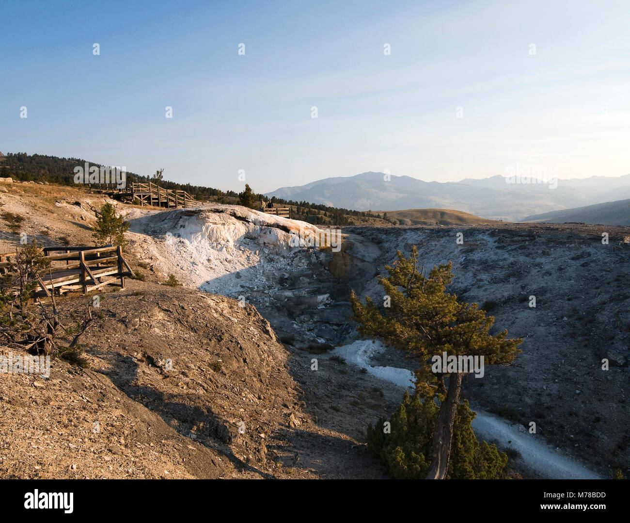 Mammoth Hot Springs. Cupid Spring on the Main Terrace at Mammoth Hot ...