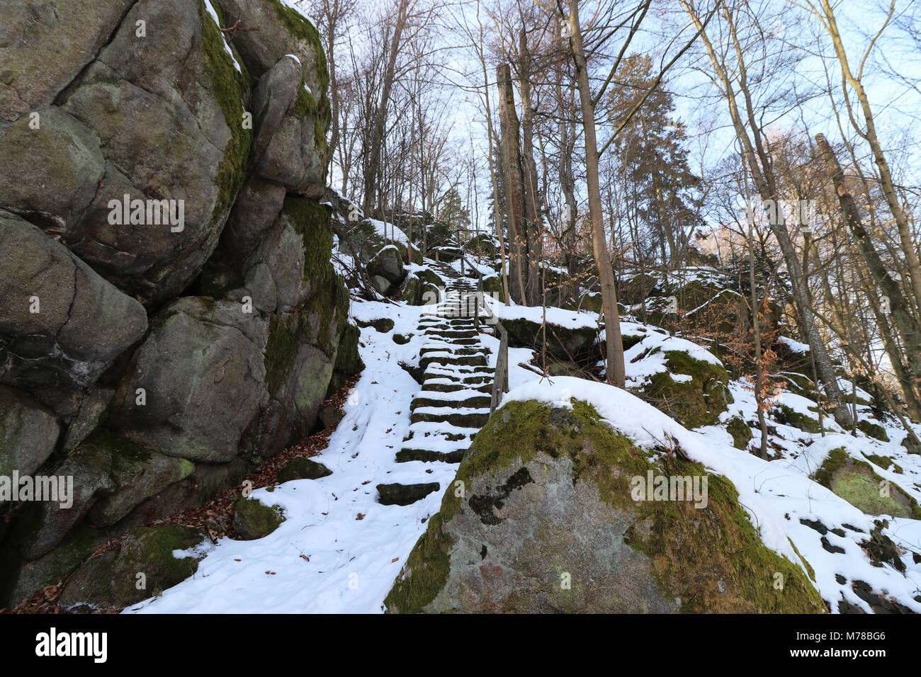Falkenstein in the Upper Palatinate with the landmark of Falkenstein ...