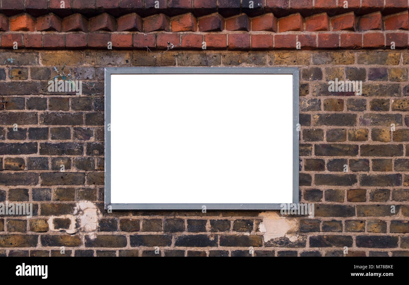 Advertising on brick wall hi-res stock photography and images - Alamy