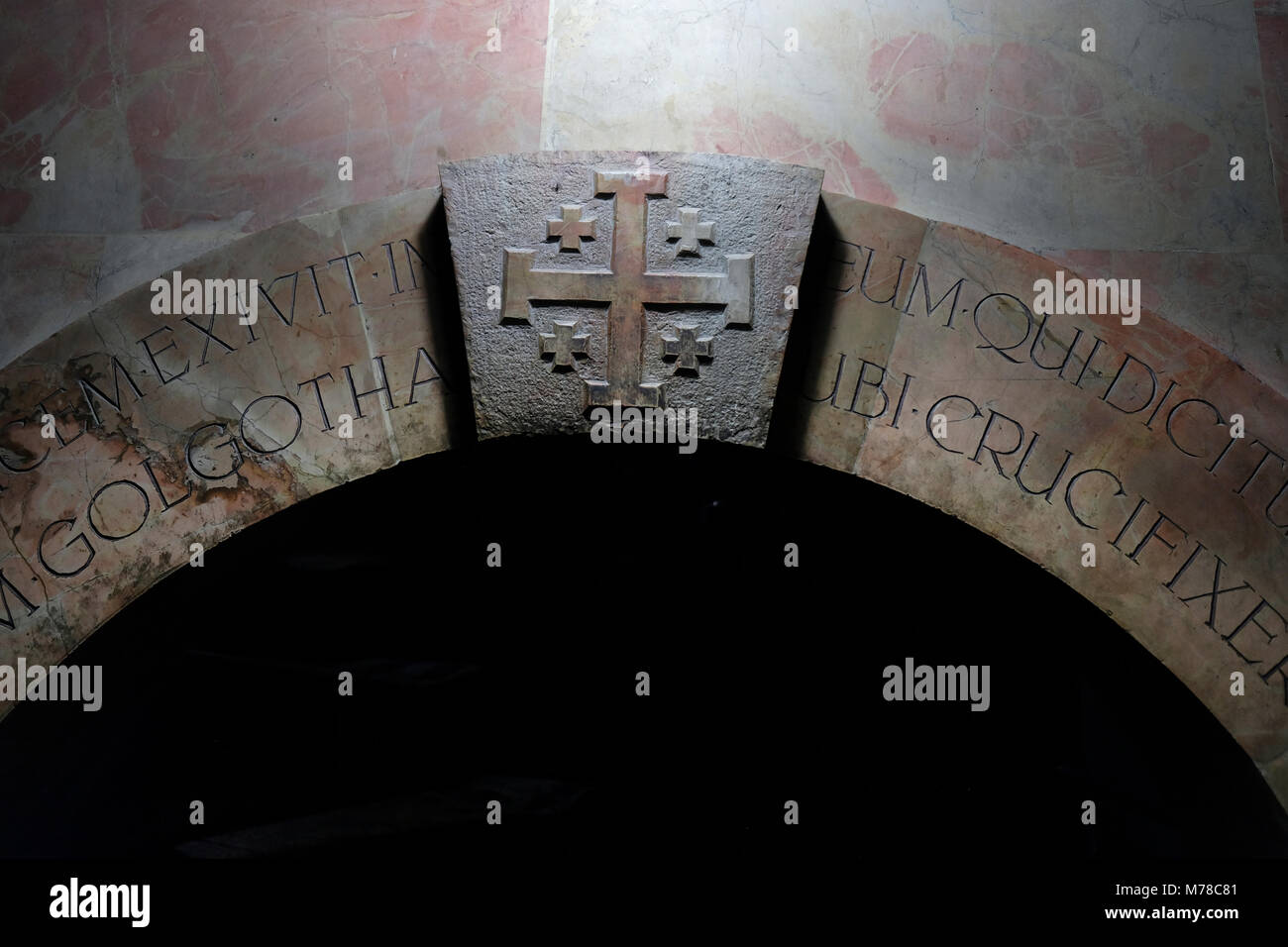 The Jerusalem Cross or Crusaders’ Cross with four equal arms and four ...