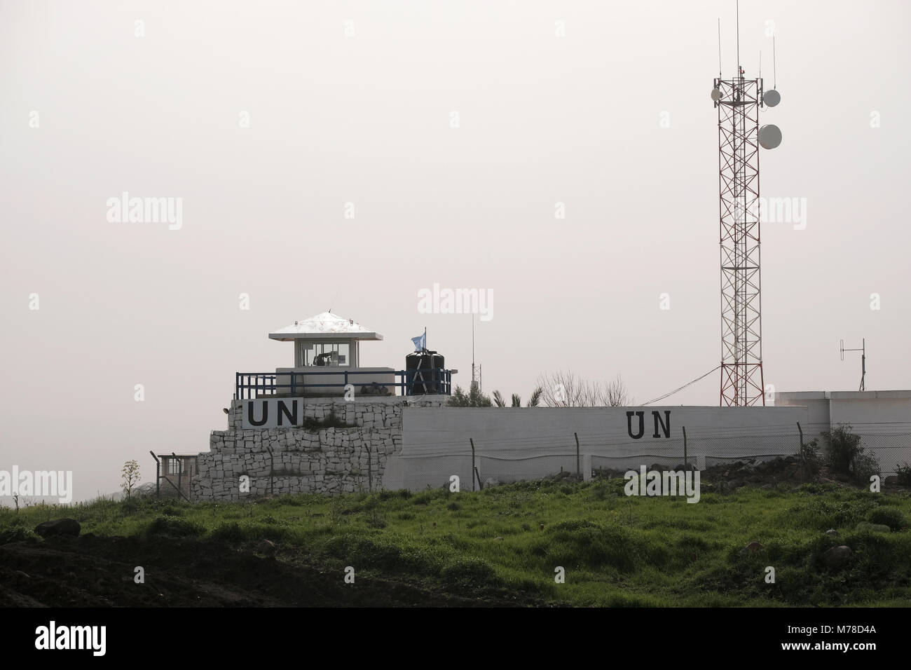 An observation point of the United Nations Disengagement Observer Force ...