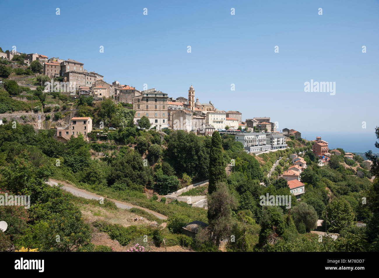 The town of Cervione, Corsica, France Stock Photo - Alamy