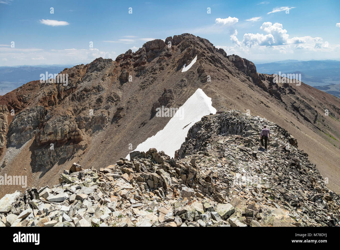 Summit ridge of Electric Peak Stock Photo - Alamy