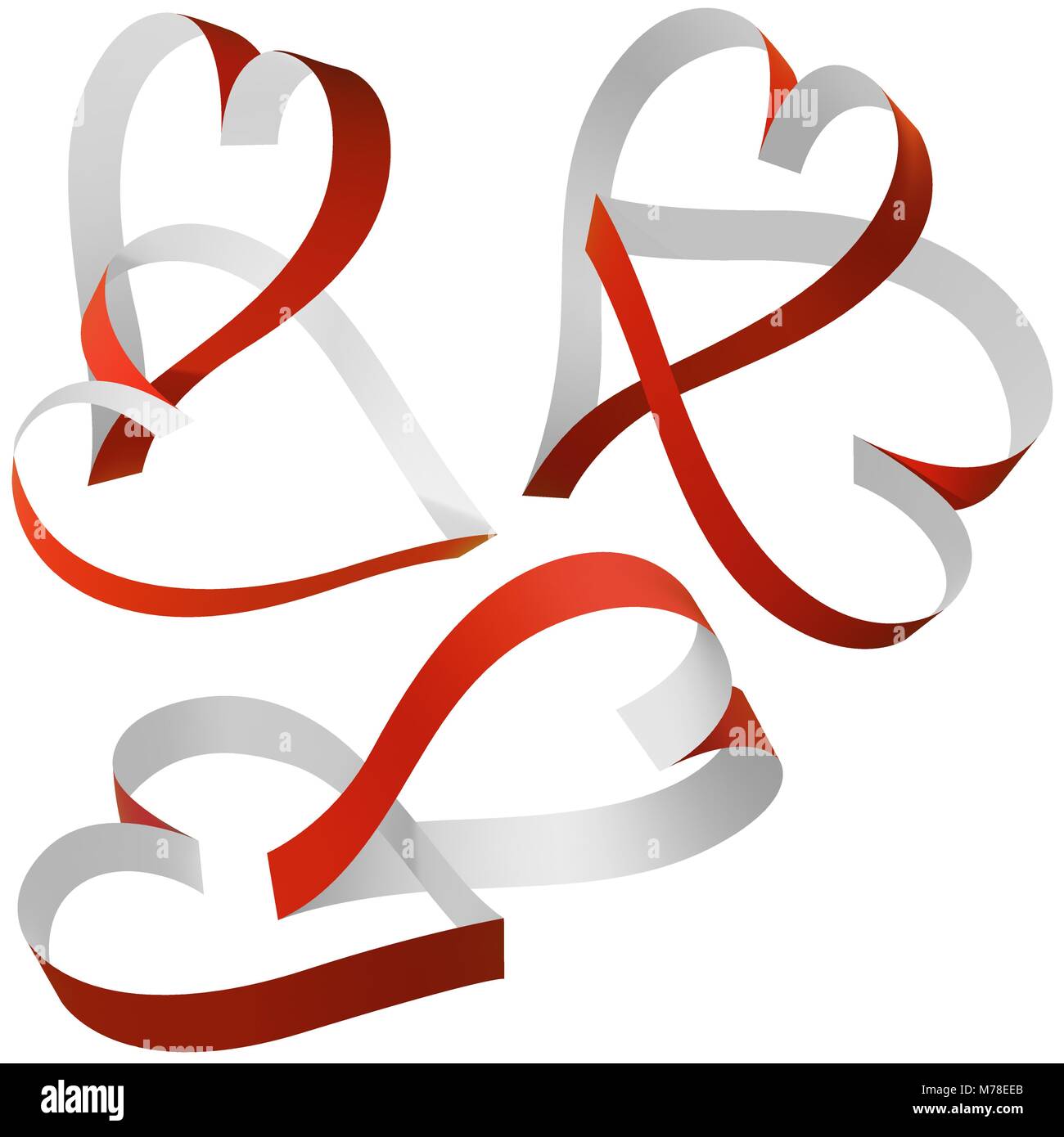 Entwined ribbon Stock Vector Images - Alamy
