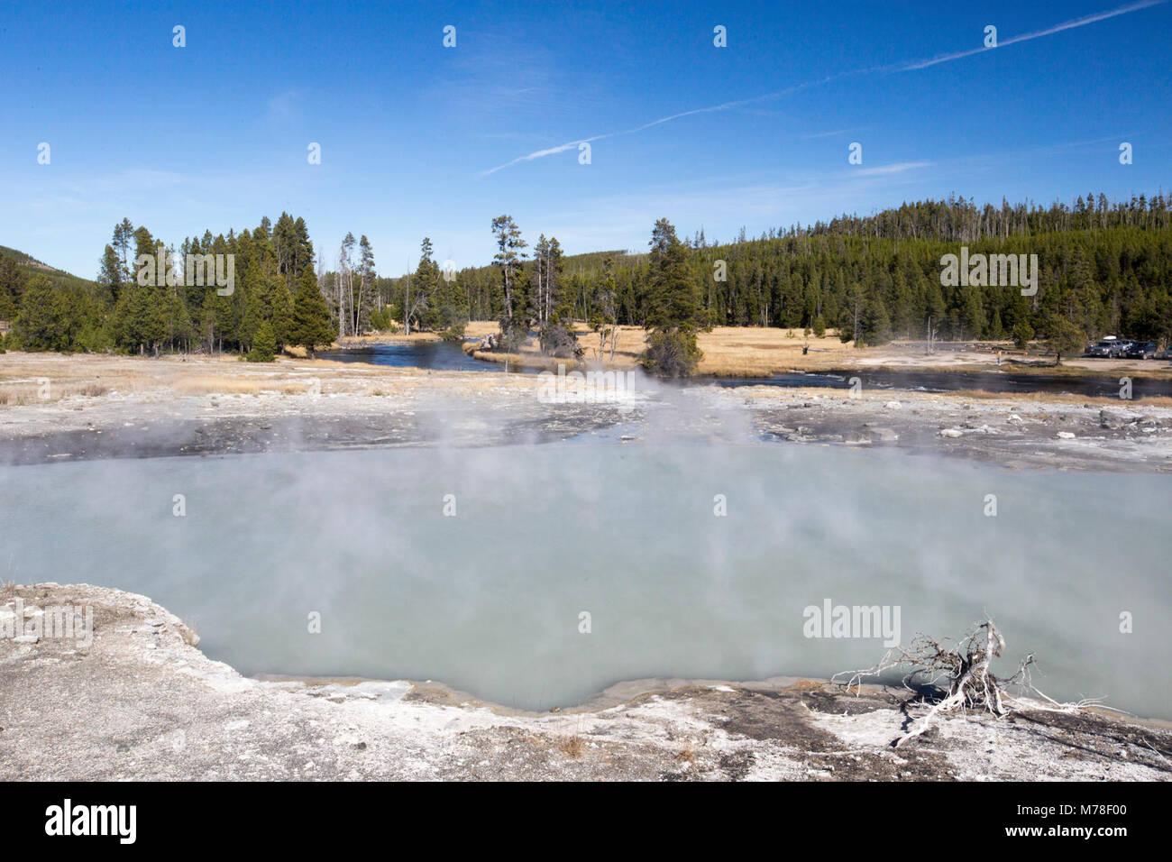 Wall Pool, Biscuit Basin Stock Photo - Alamy