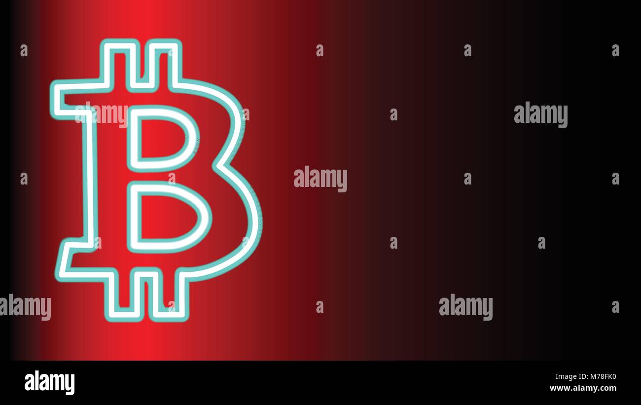 BITCOIN SYMBOL neon BACKGROUND VECTOR Stock Vector Image & Art - Alamy