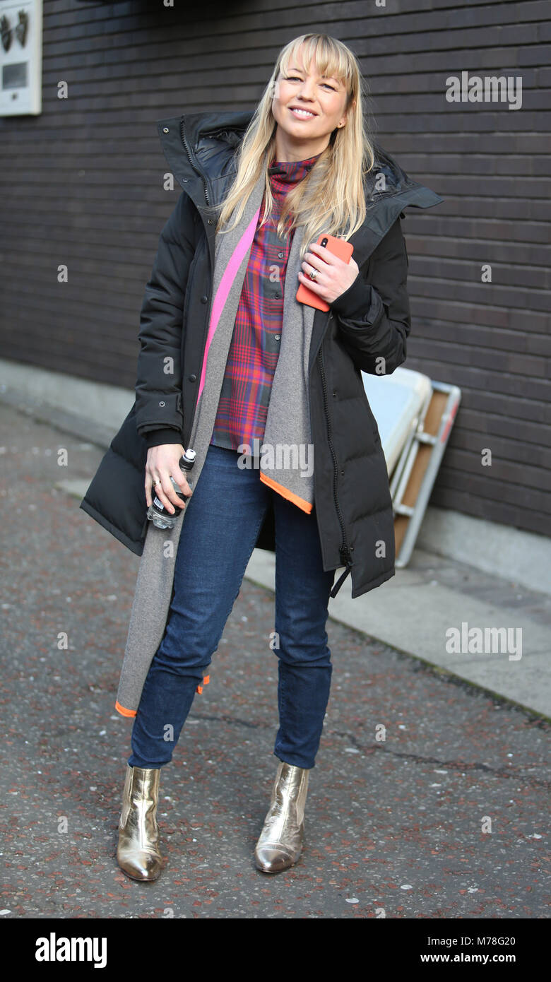 Sarah Cox outside ITV Studios today Featuring: Sarah Cox Where: London ...