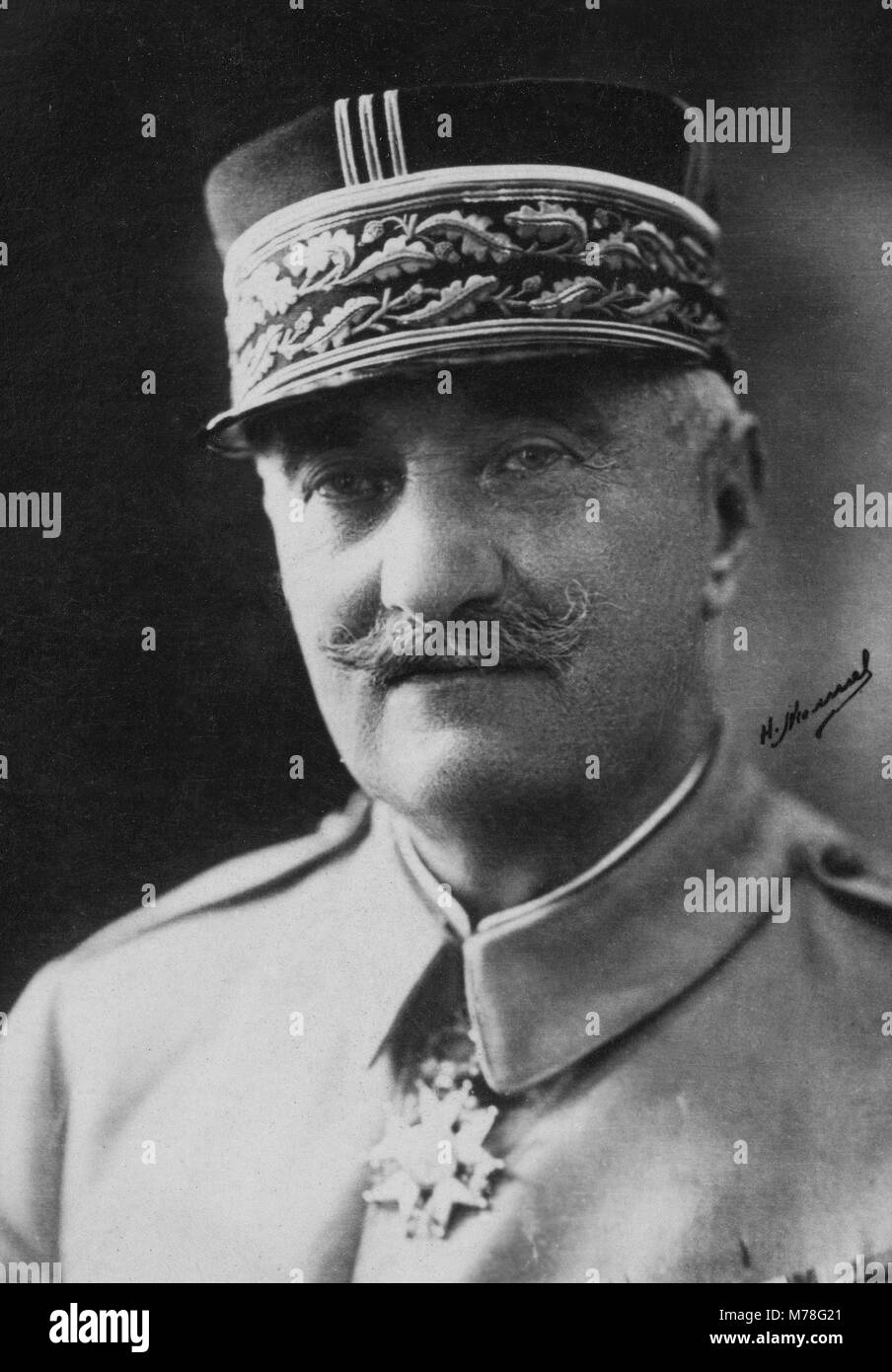 Portrait of the General D Urbal ( 1858 - 1916 ) - photography by Stock Photo - Alamy