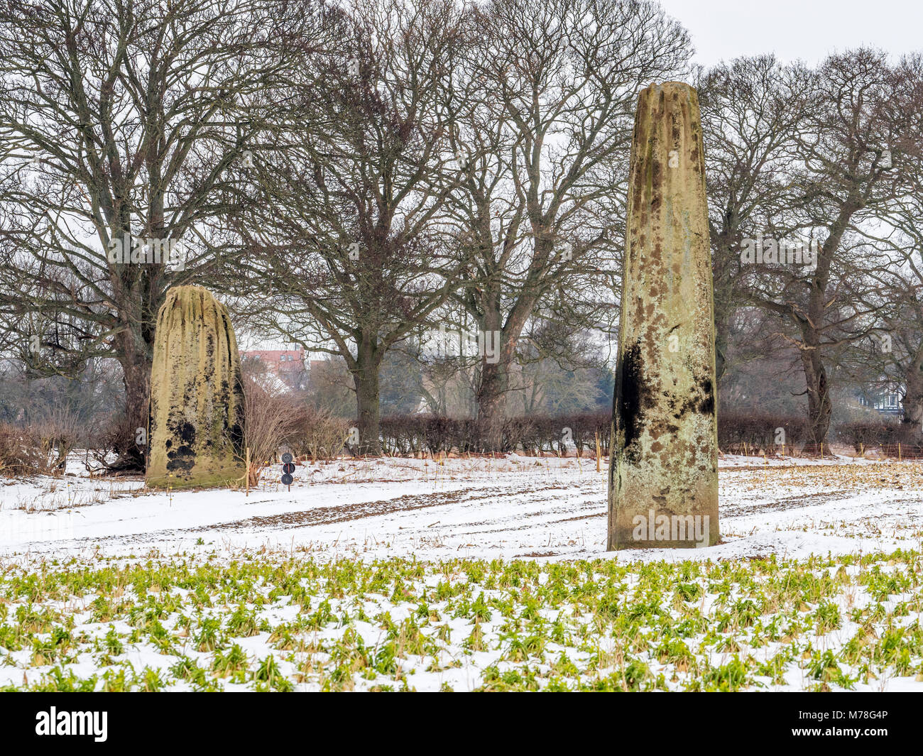 The Devils Arrows prehistoric millstone grit monoliths c2700BC in ...