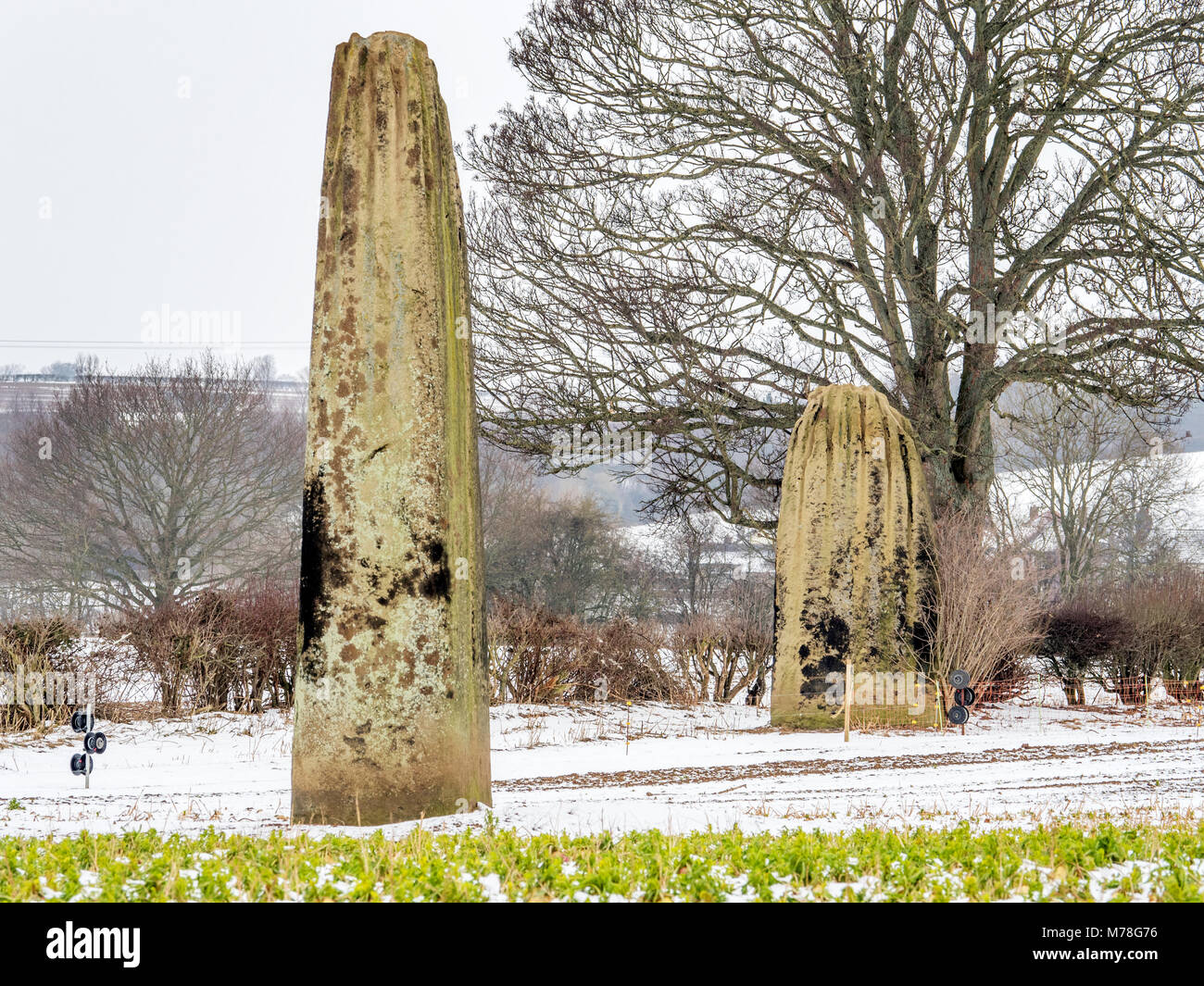 The Devils Arrows prehistoric millstone grit monoliths c2700BC in ...