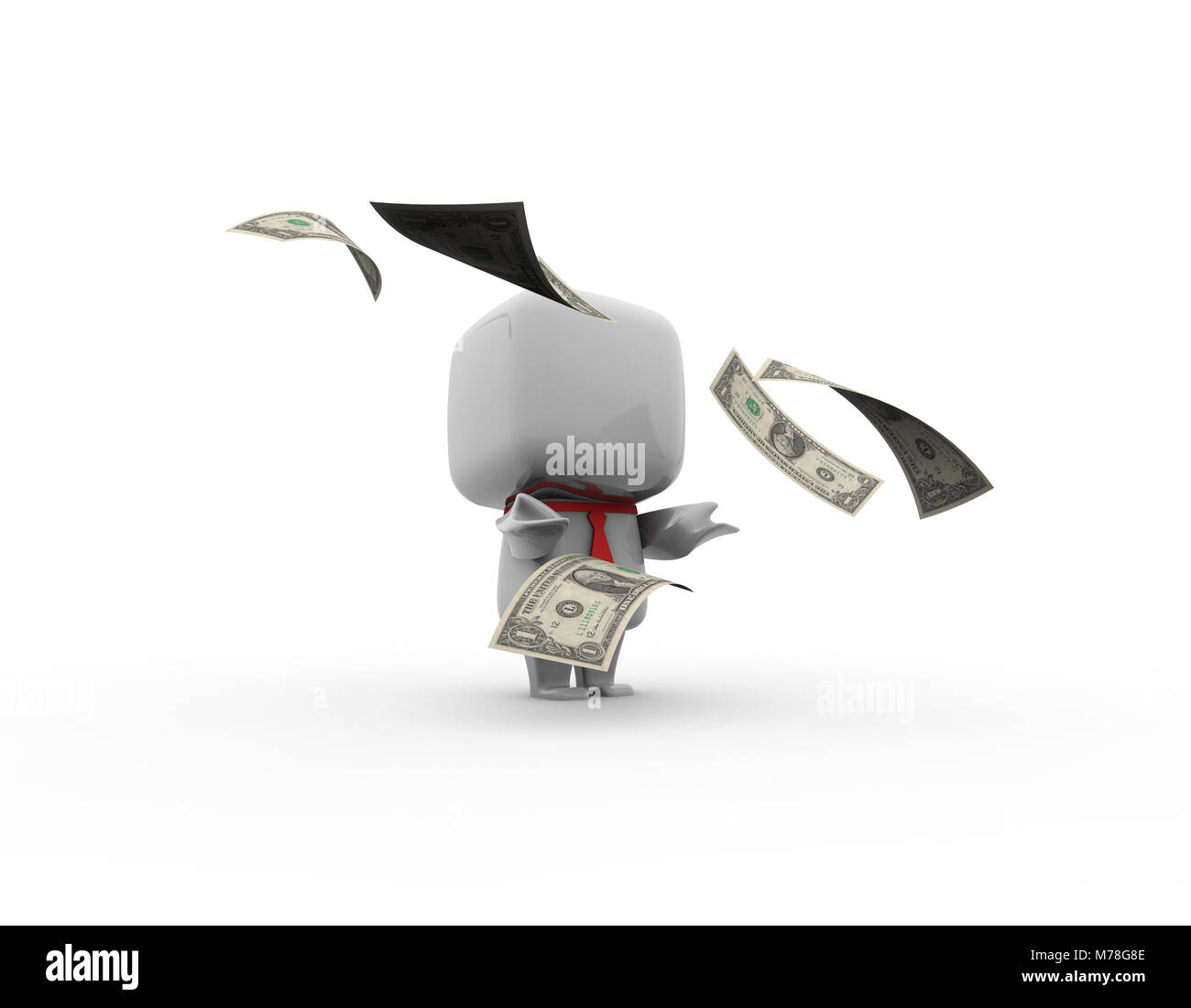 Business white people getting money, return on investment Stock Photo ...