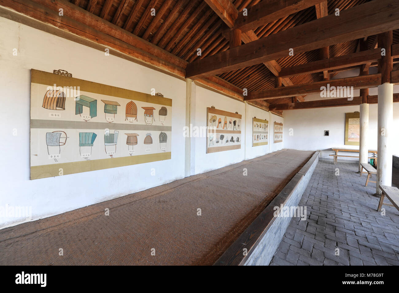 Garrison sleeping area at the restored soldier's barracks where the ...