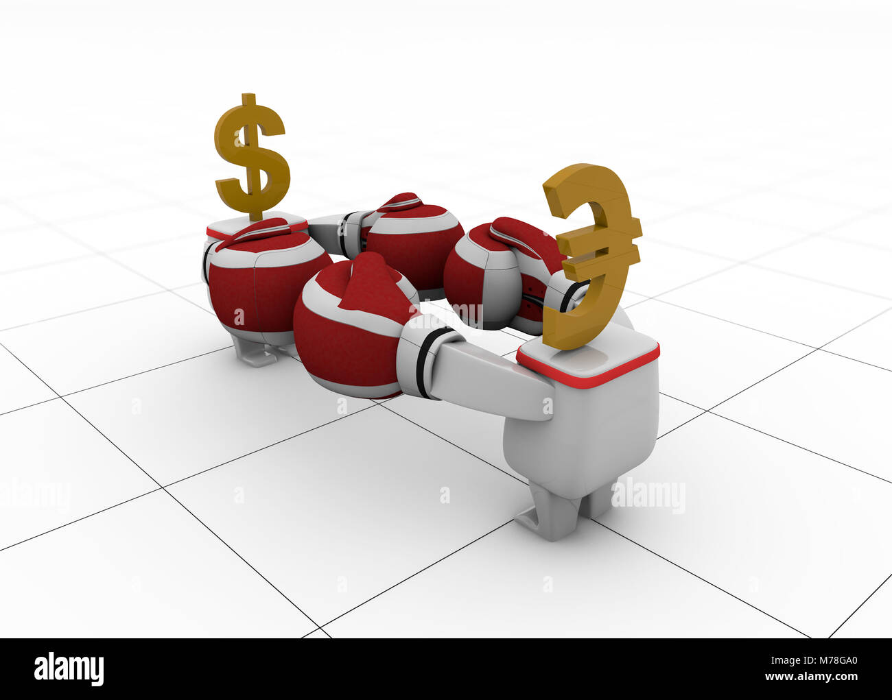 Competing capital, financial confrontation Stock Photo - Alamy