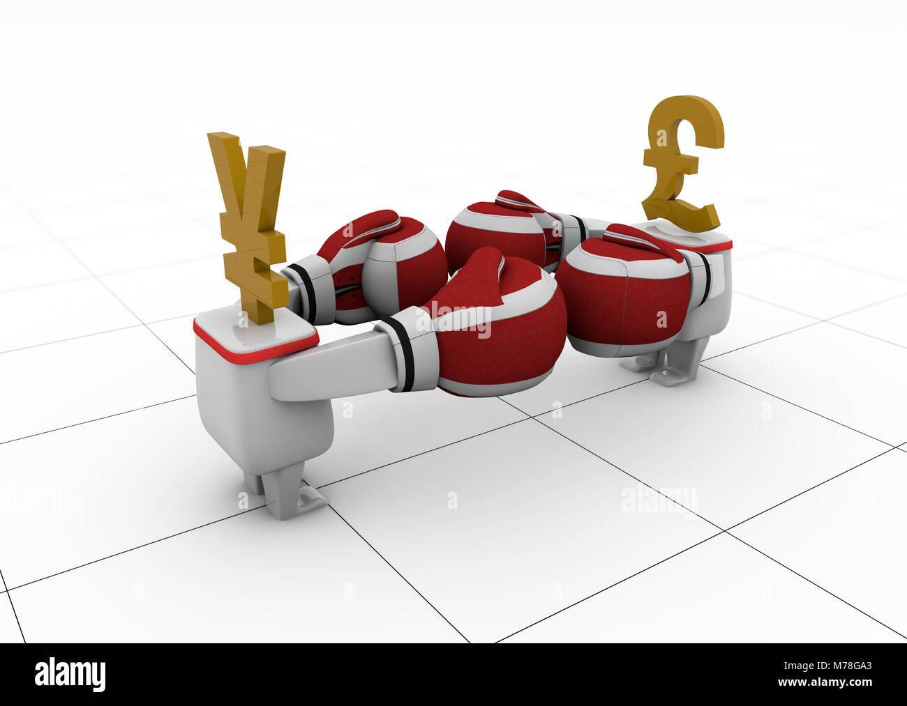 Competing capital, financial confrontation Stock Photo - Alamy