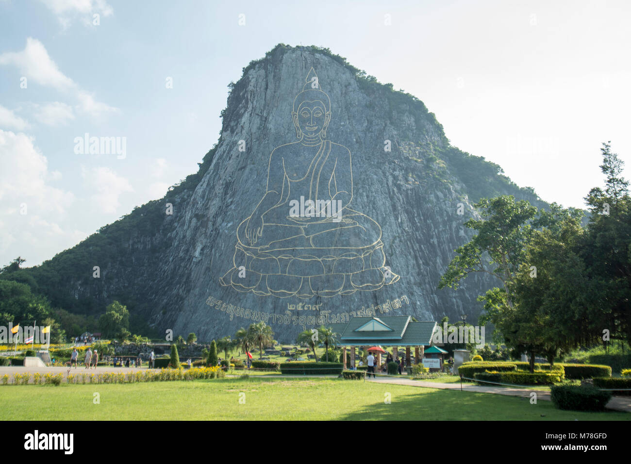 the Buddha Cliff of Khao Chee Chan at the illage of Sattahip near the ...