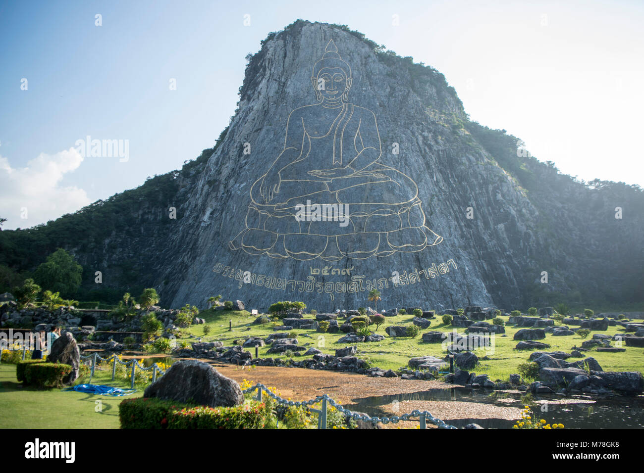 the Buddha Cliff of Khao Chee Chan at the illage of Sattahip near the ...