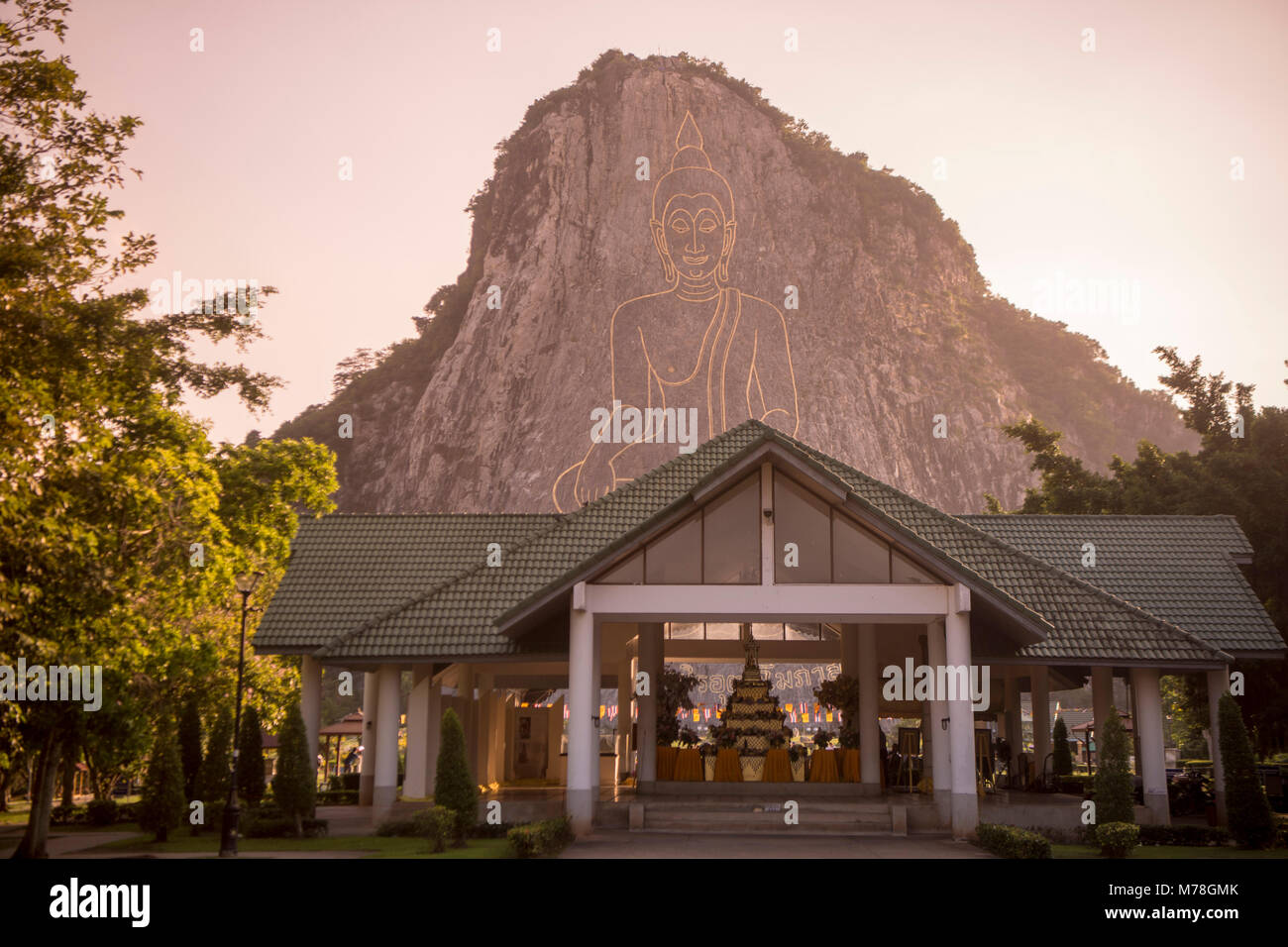 the Buddha Cliff of Khao Chee Chan at the illage of Sattahip near the ...