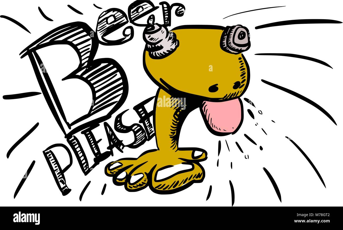 Beer Please - funart Stock Vector Image & Art - Alamy