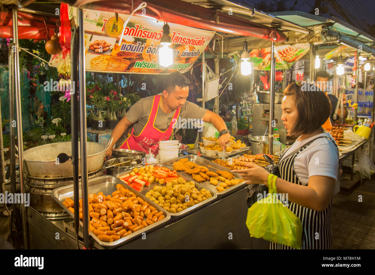 the Chatuchak Weekend Market in the city of Bangkok in Thailand ...