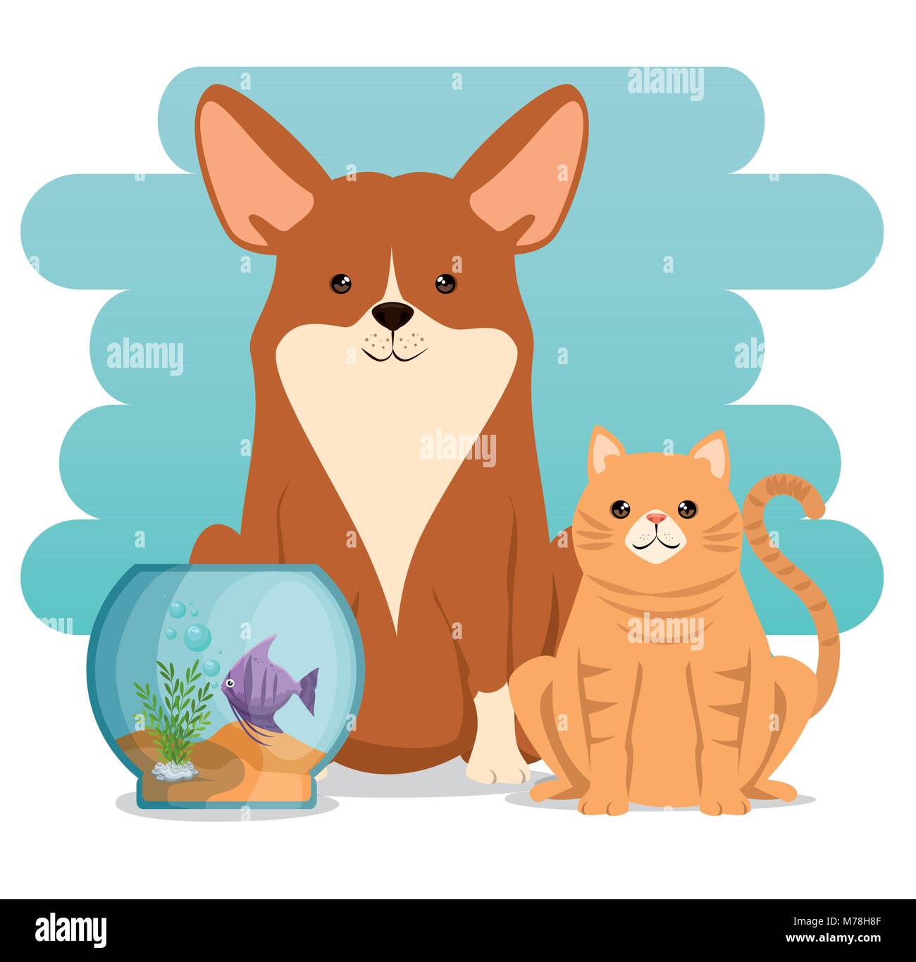 pet shop mascots icons vector illustration design Stock Vector Image ...