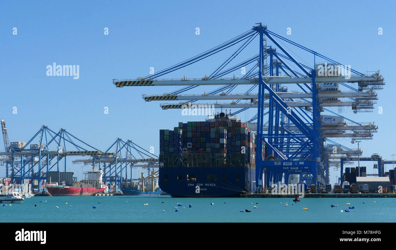 Container ship malta freeport hi-res stock photography and images - Alamy