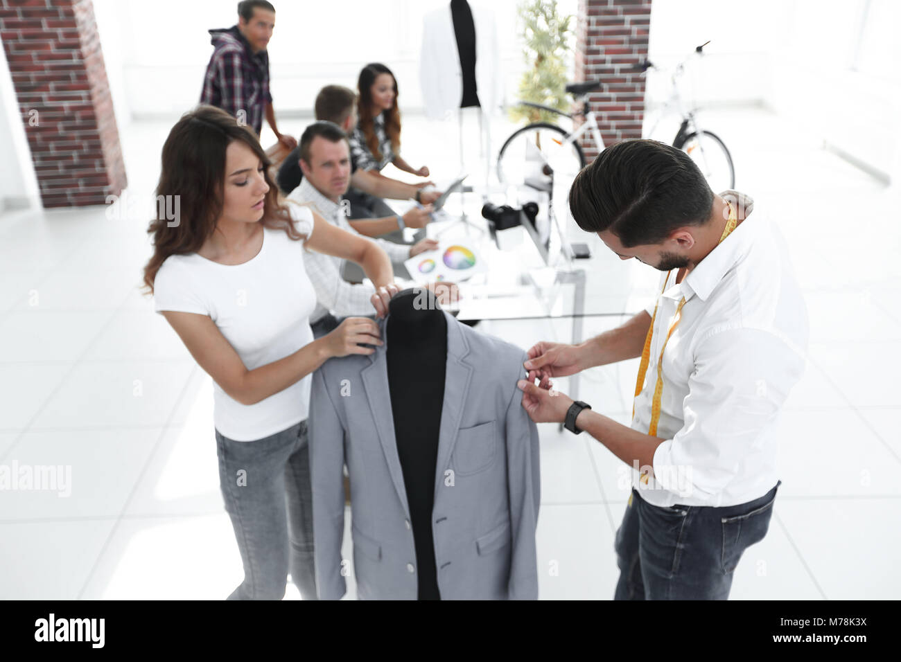 creative designers working on new models of clothes Stock Photo - Alamy