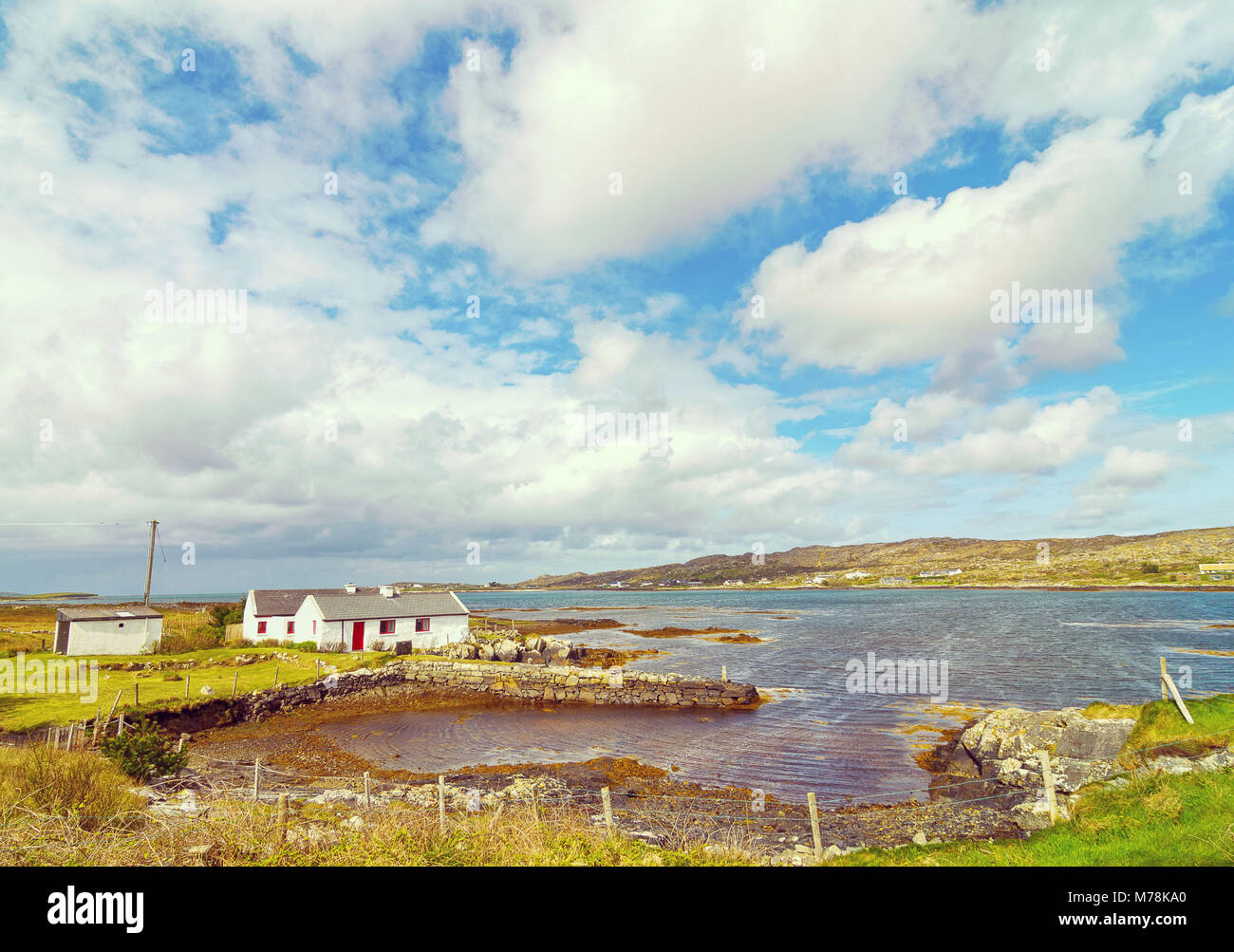 beautiful vintage styled landscape from achill island in mayo Stock ...
