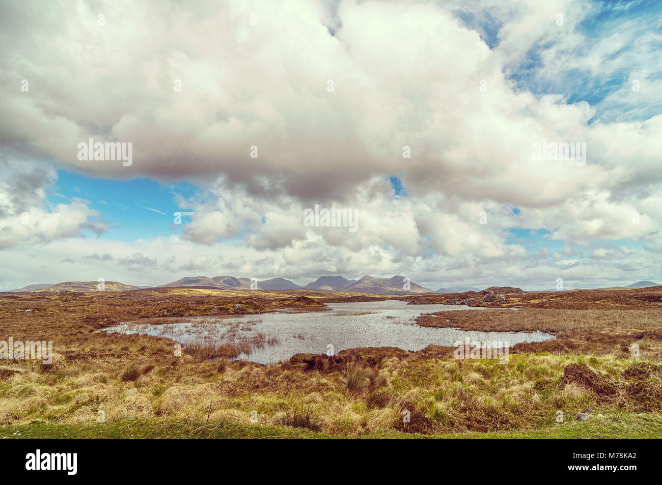 beautiful vintage styled landscape from achill island in mayo Stock ...