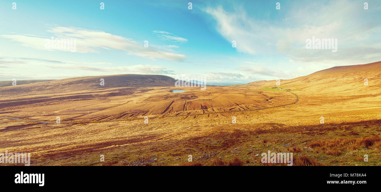 beautiful vintage styled landscape from achill island in mayo Stock ...