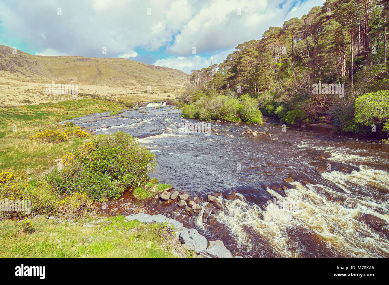 beautiful vintage styled landscape from achill island in mayo Stock ...