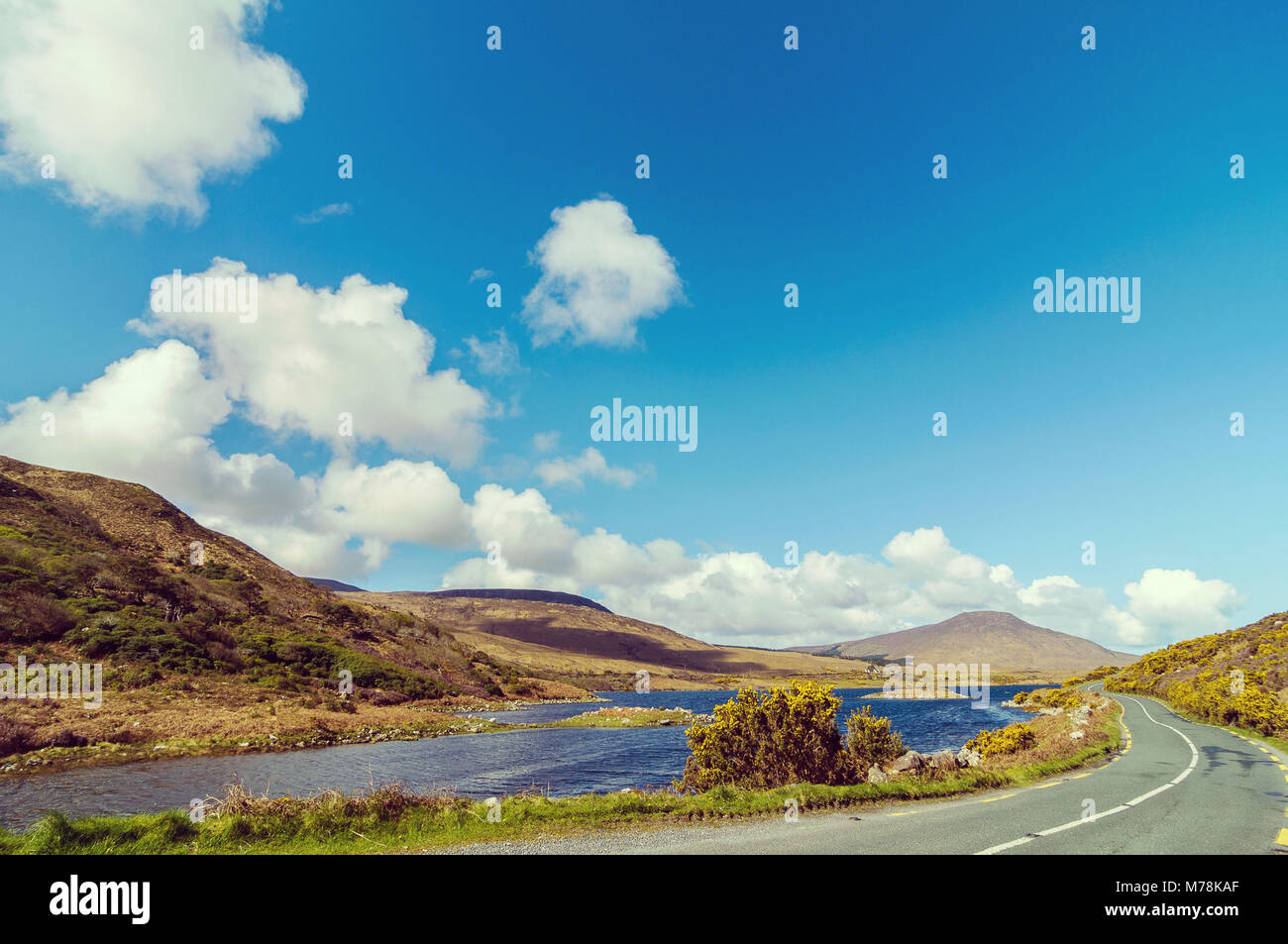 beautiful vintage styled landscape from achill island in mayo Stock ...