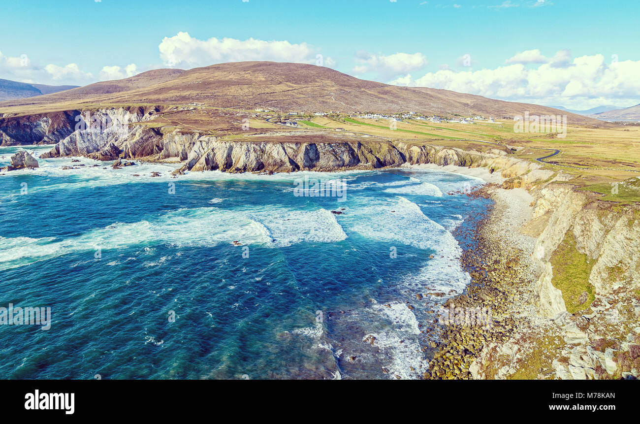 beautiful vintage styled landscape from achill island in mayo Stock ...