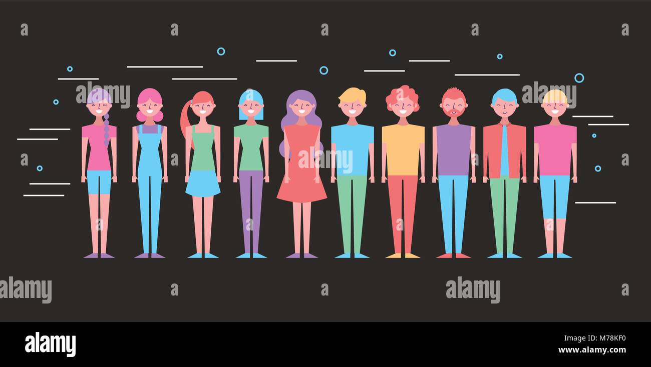 people cartoon characters Stock Vector Image & Art - Alamy