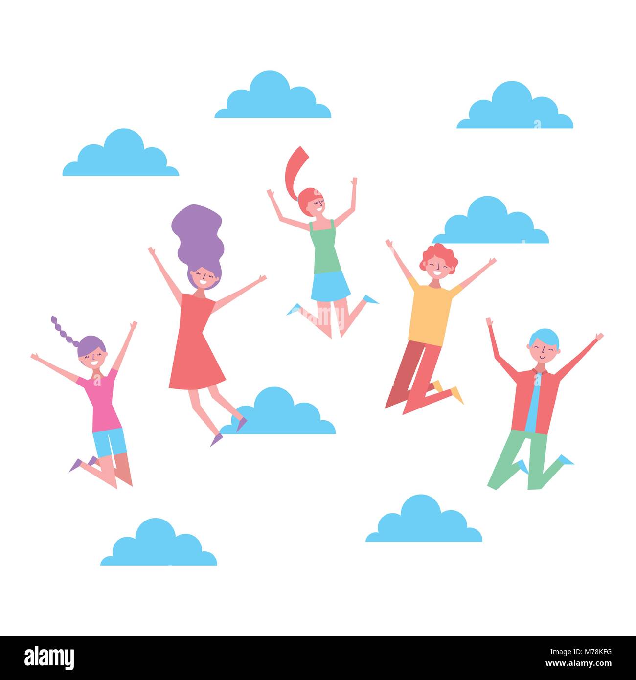 people cartoon characters Stock Vector Image & Art - Alamy