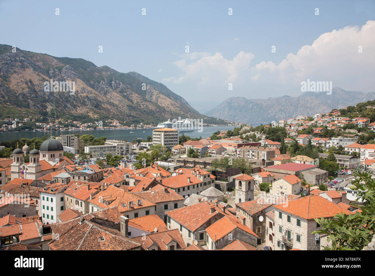View of Kotor Bay Stock Photo - Alamy