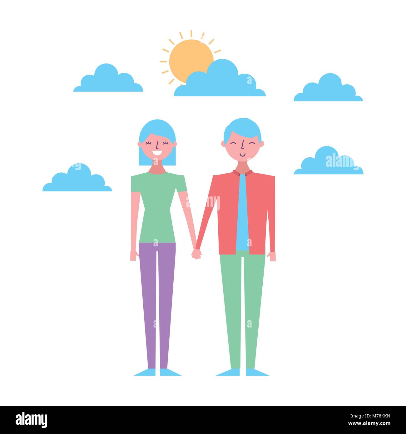 Cartoon staring woman hi-res stock photography and images - Alamy