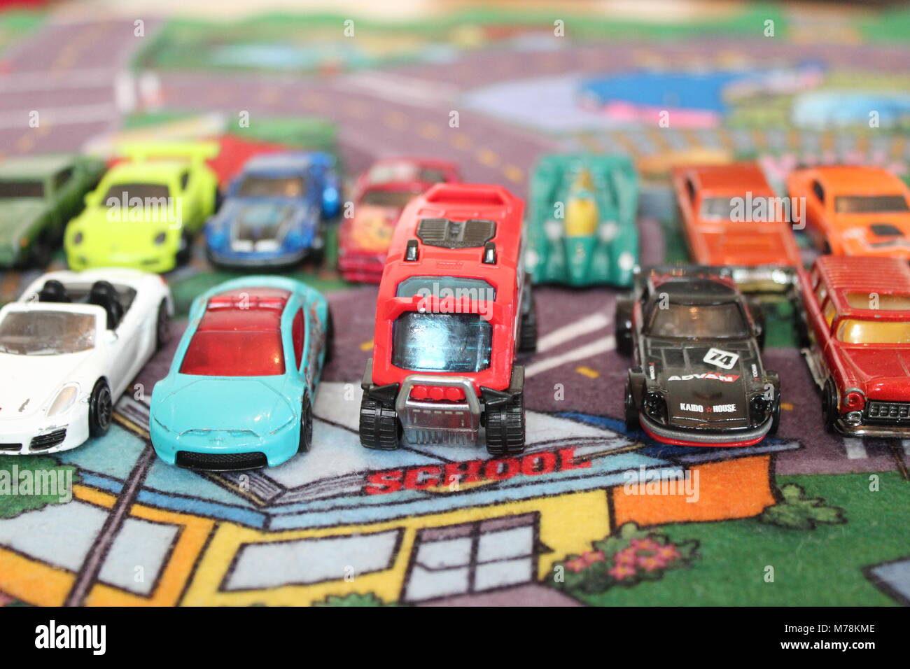 Children's Toy Cars Stock Photo - Alamy