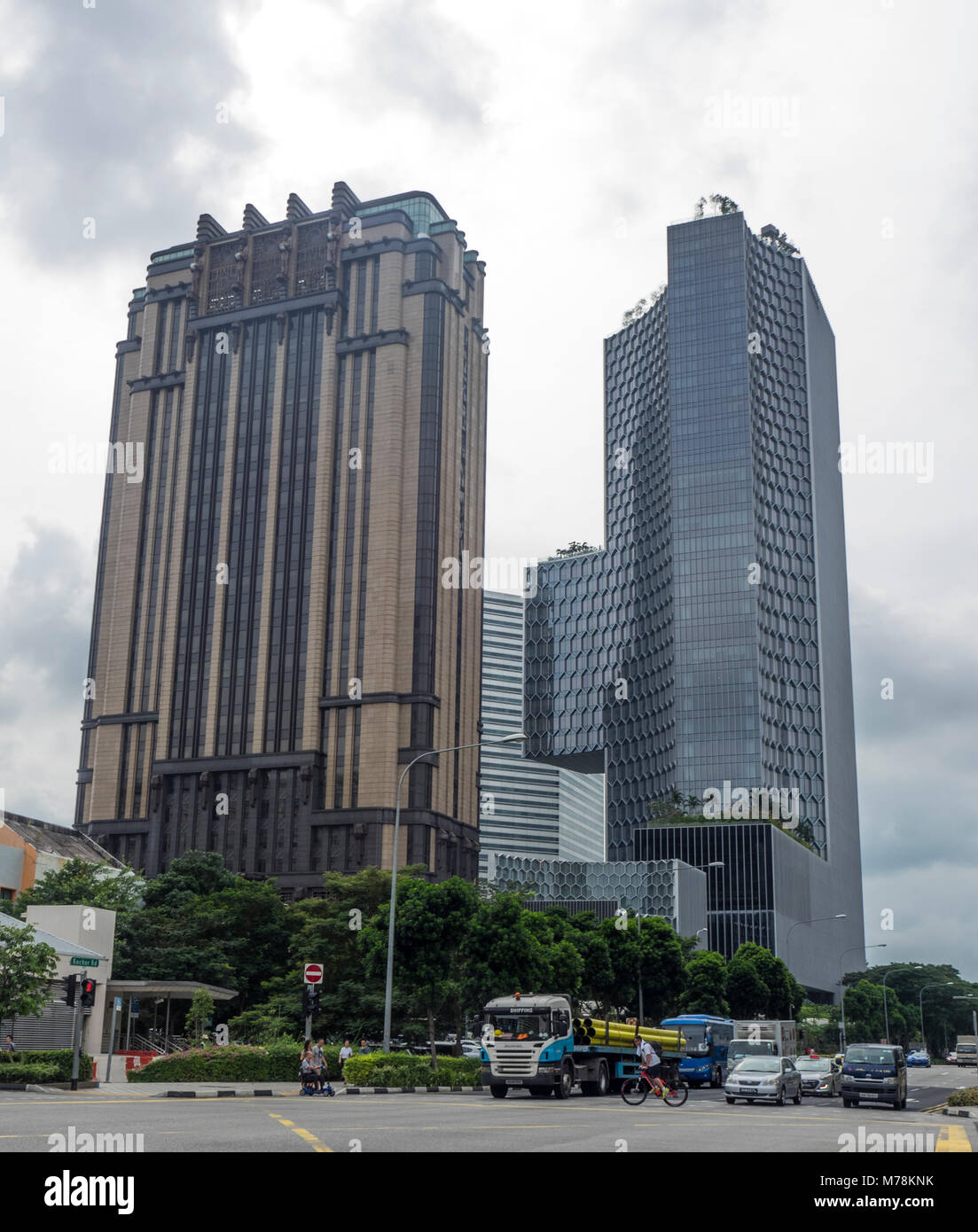 Art Deco style, Parkview Square and DUO towers in Rochor, Singapore ...