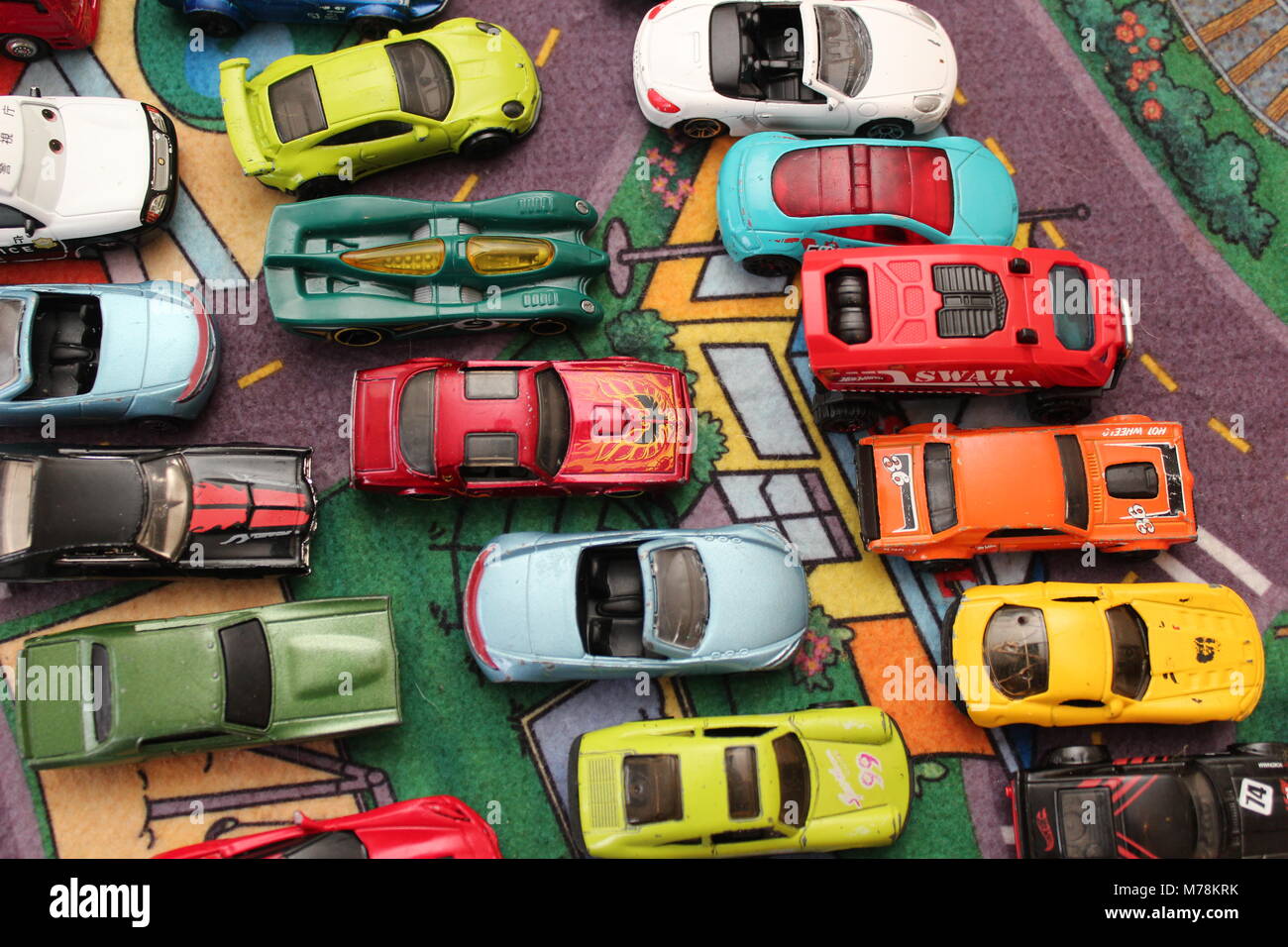 Children's Toy Cars Stock Photo - Alamy