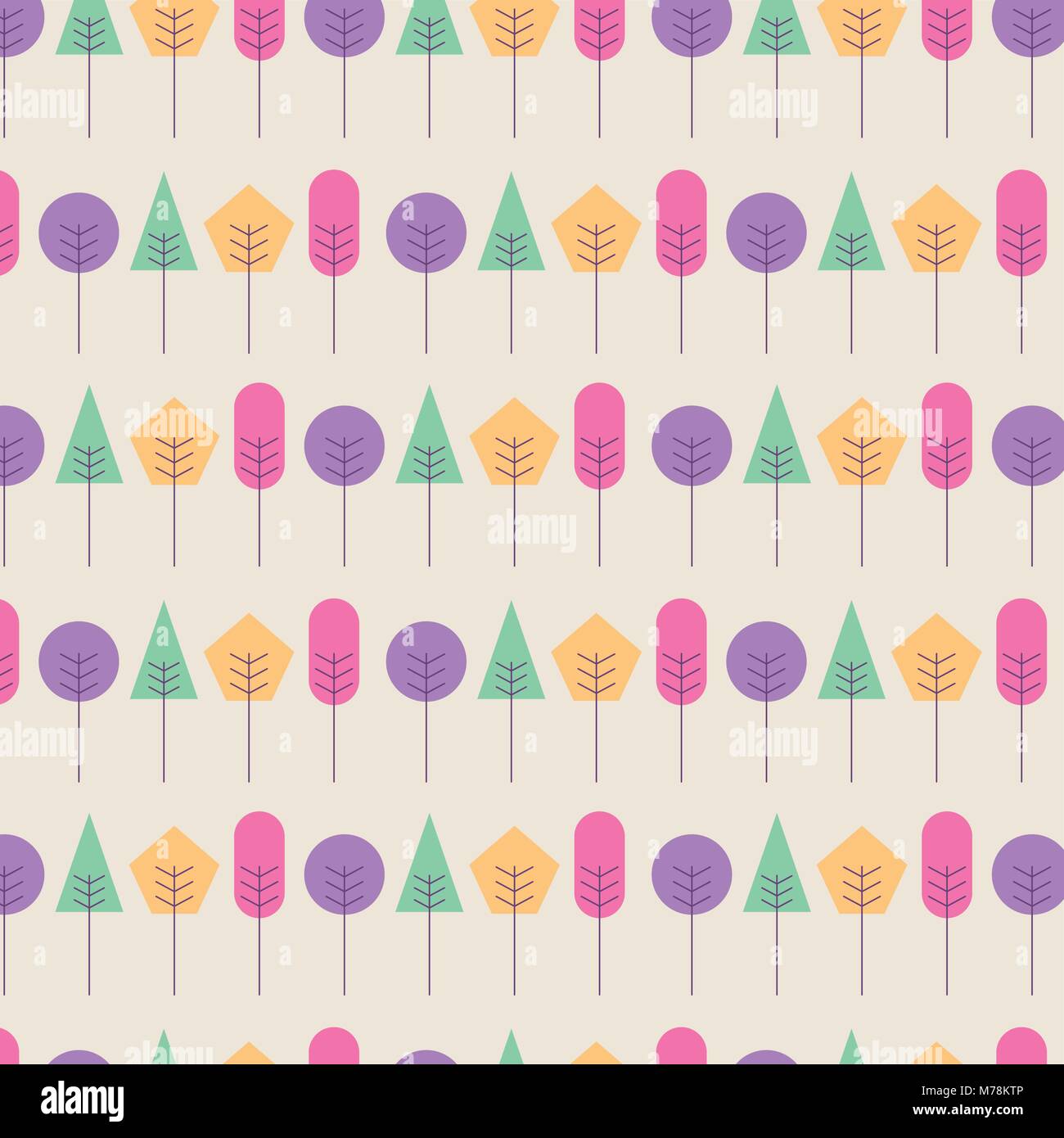 Tree pattern Stock Vector Images - Alamy