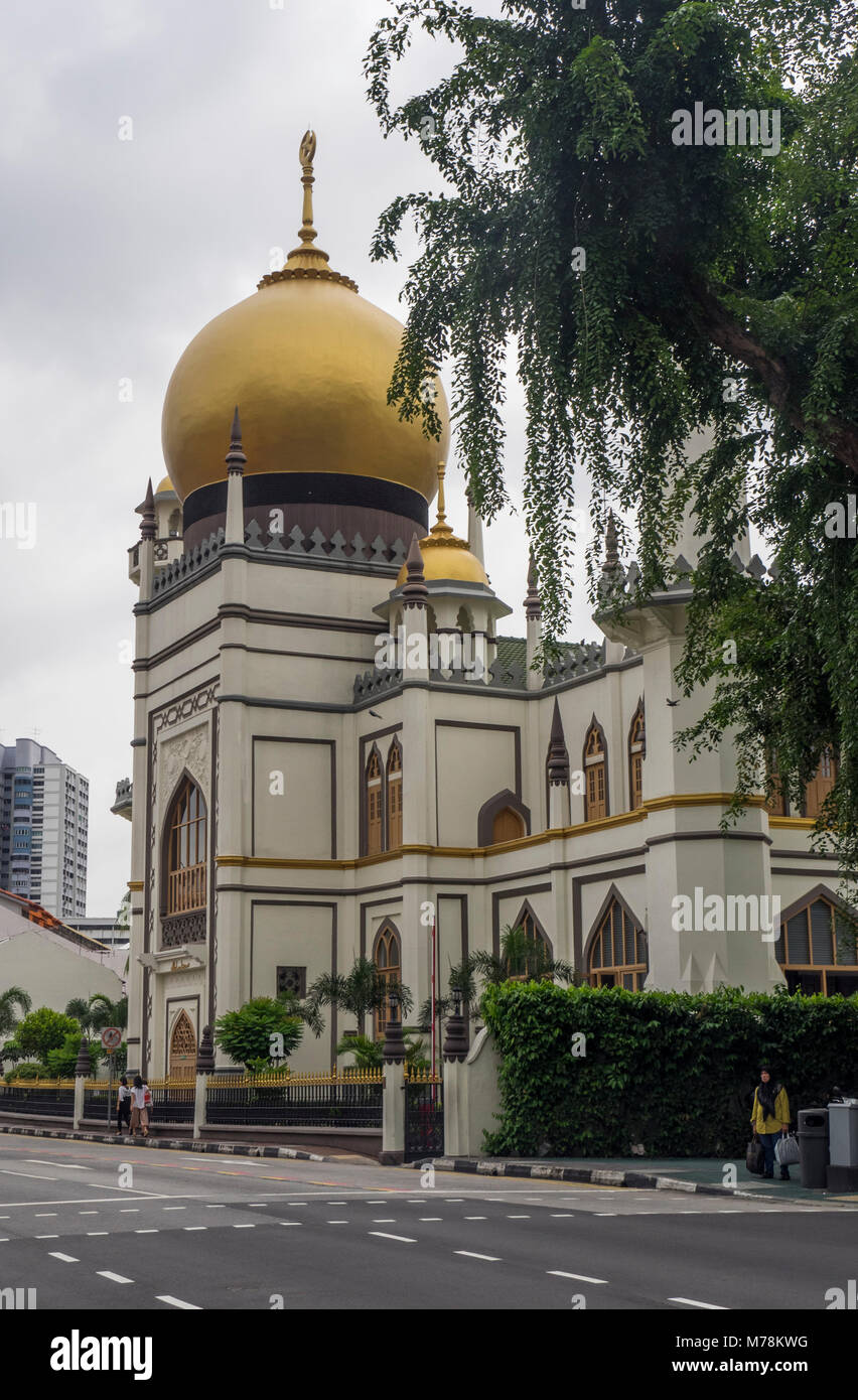 The Masjid Sultan, or Sultan Mosque, in Rochor, Singapore Stock Photo ...