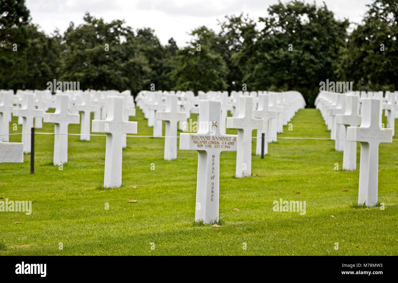Normandy American Cemetery Stock Photo - Alamy
